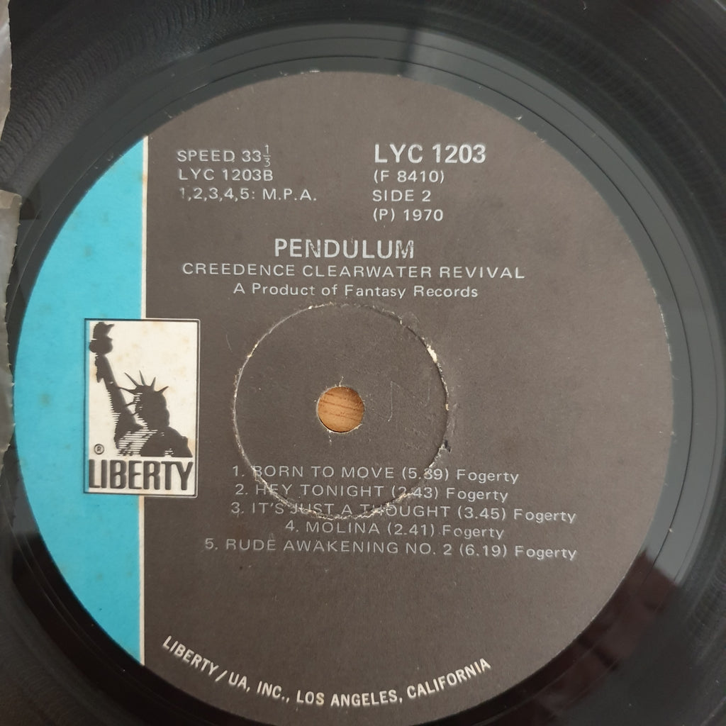 Creedence Clearwater Revival ‎– Pendulum – Vinyl LP Record (G+) – C-Plan Audio