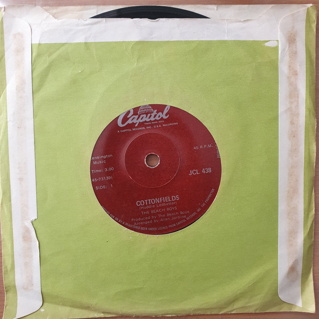 The Beach Boys – Cottonfields - Vinyl 7" Record - Good+ Quality (G+ ...