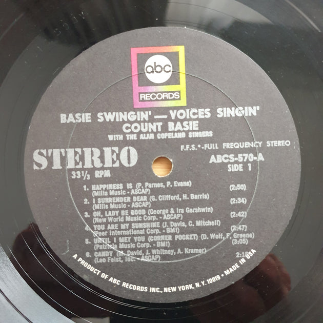 Count Basie With The Alan Copeland Singers – Basie Swingin' Voices Sin ...