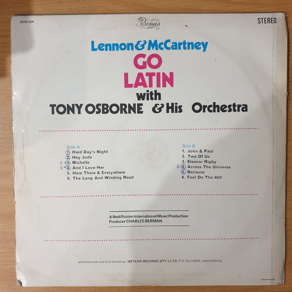 Tony Osborne & His Orchestra – Lennon & McCartney Go Latin With Tony O ...