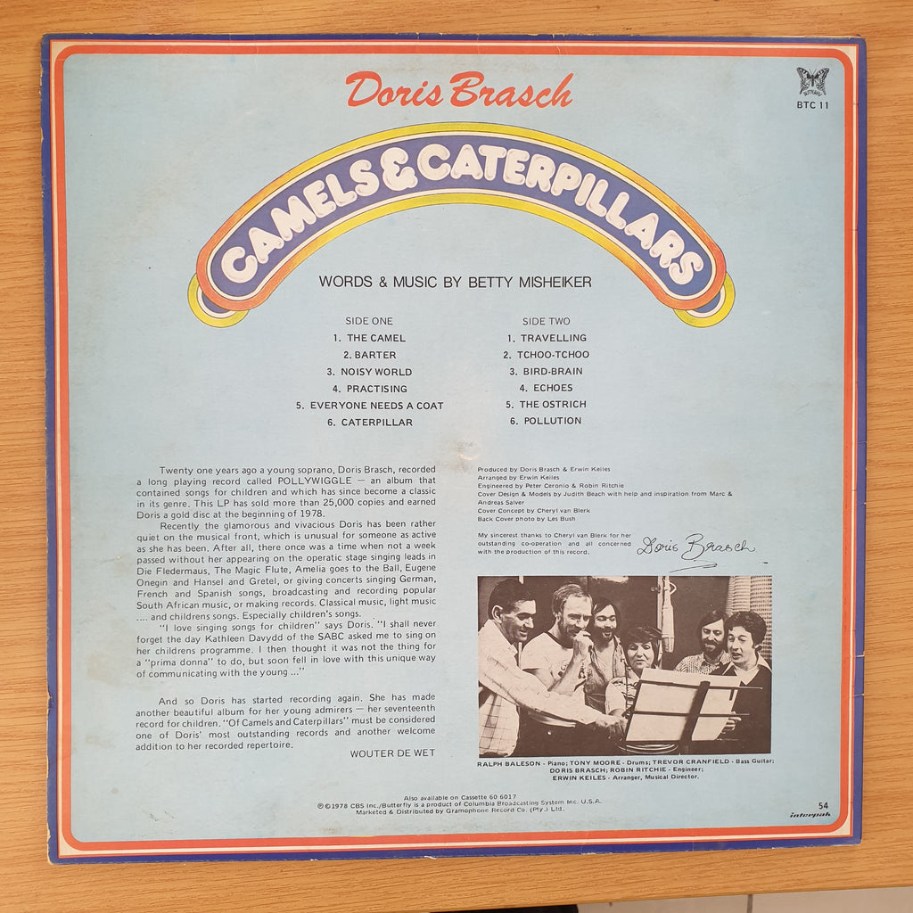 Doris Brasch - Camels & Caterpillars - Vinyl LP Record - Very-Good+ Qu ...