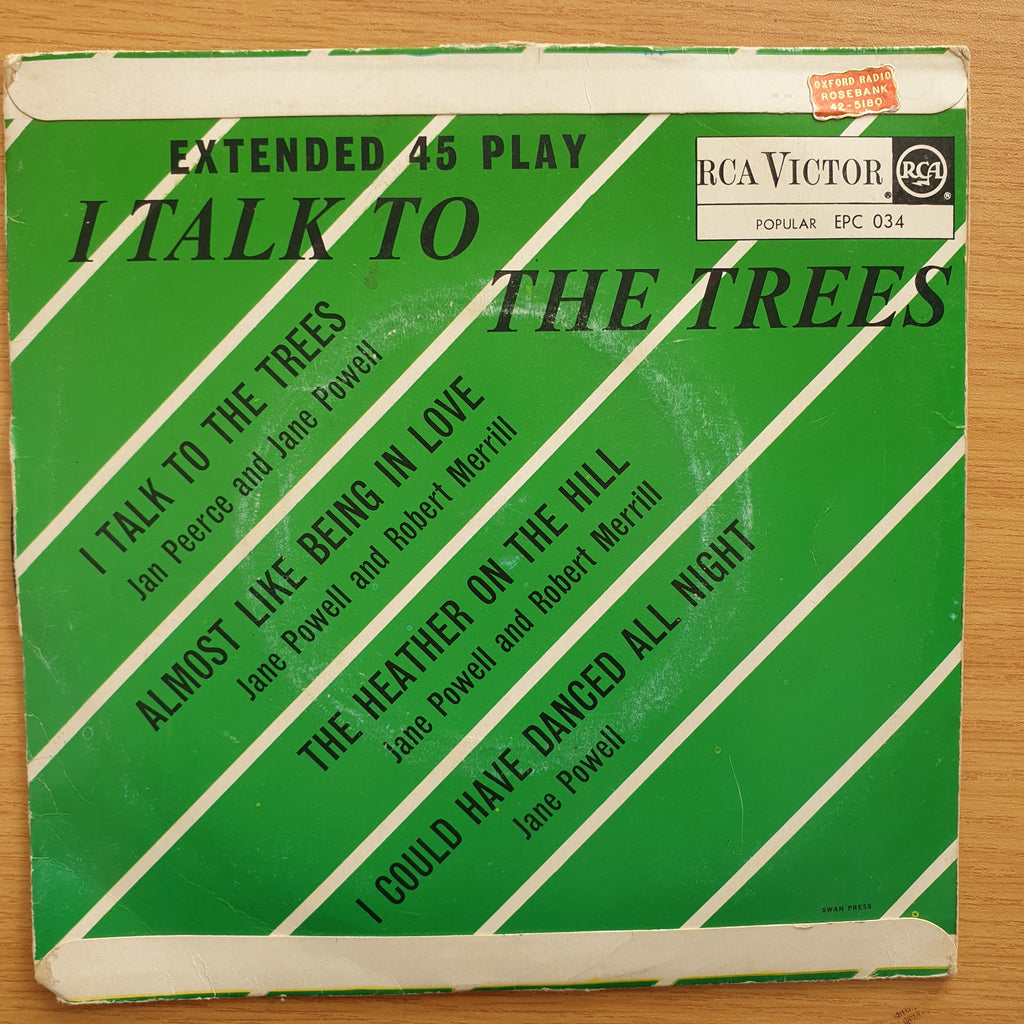 I Talk To The Trees - Vinyl 7" Record - Very-Good+ Quality (VG+) (very ...