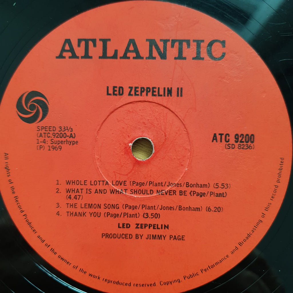 Led Zeppelin – Led Zeppelin II - Vinyl LP Record - Very-Good- Quality ...