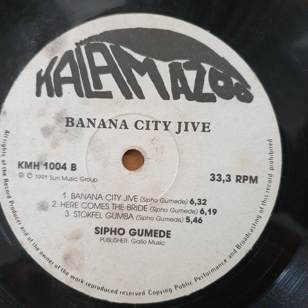 Sipho Gumede – Banana City Jive ‎– Vinyl LP Record - Fair Quality (Fai ...