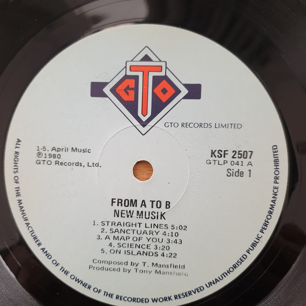 New Musik – From A To B - Vinyl LP Record - Very-Good+ (VG+) – C-Plan Audio