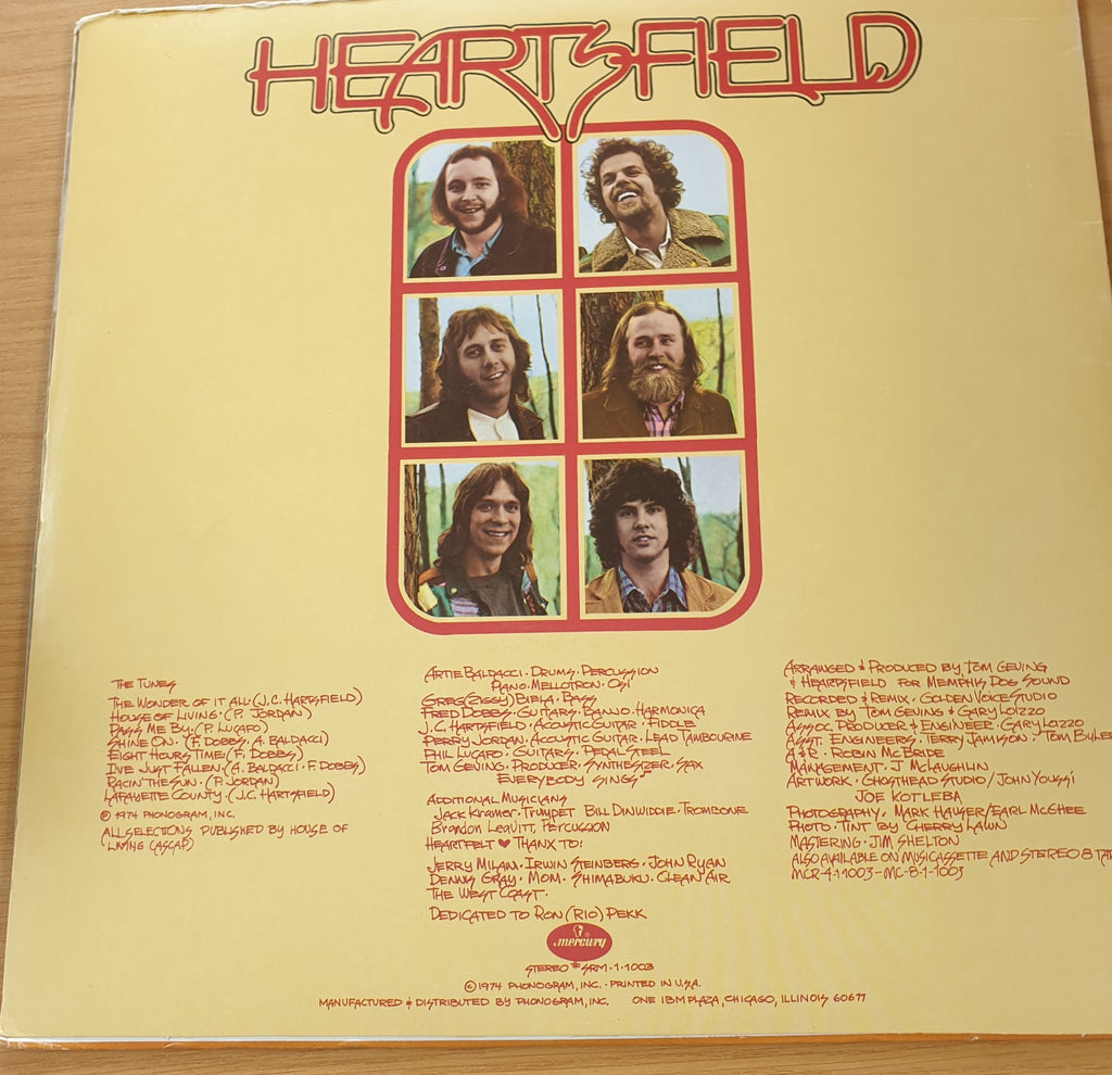 Heartsfield – The Wonder Of It All – Vinyl LP Record (VG+) – C-Plan Audio