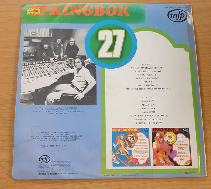Springbok Hit Parade Vol 27 - Vinyl LP Record (VG+) – C-Plan Audio