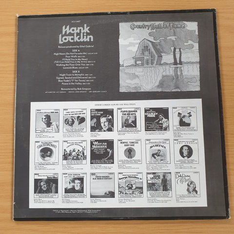 Hank Locklin – Country Hall Of Fame - Vinyl LP Record (VG) – C-Plan Audio