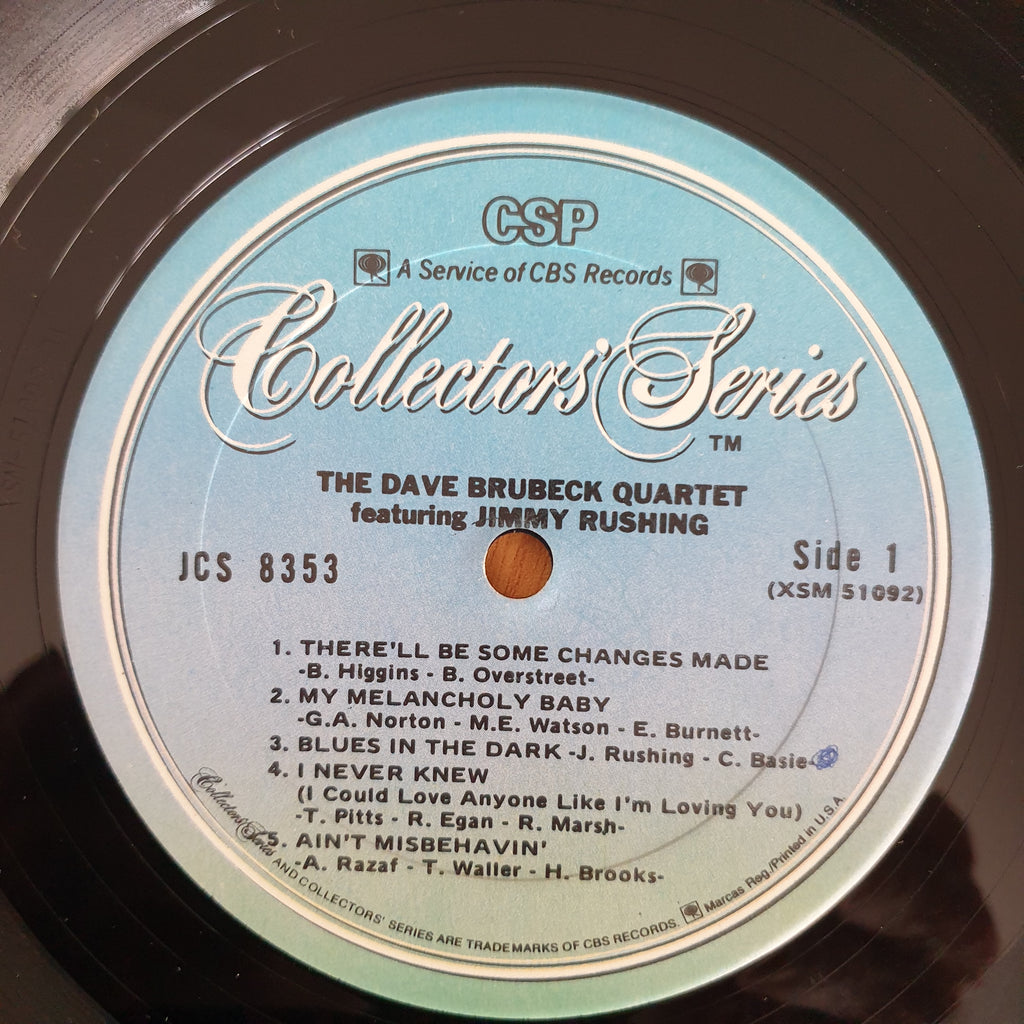 The Dave Brubeck Quartet Featuring Jimmy Rushing – Brubeck & Rushing ...