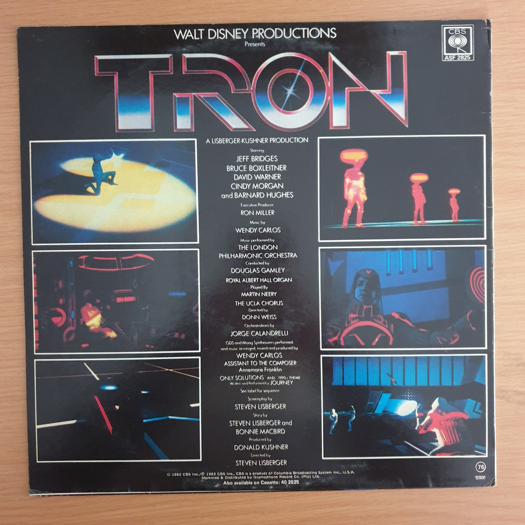 Tron (Original Motion Picture Soundtrack) - Wendy Carlos – Vinyl LP Re ...