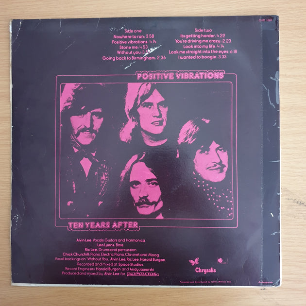 Ten Years After – Positive Vibrations – Vinyl LP Record (VG+) - C-Plan ...