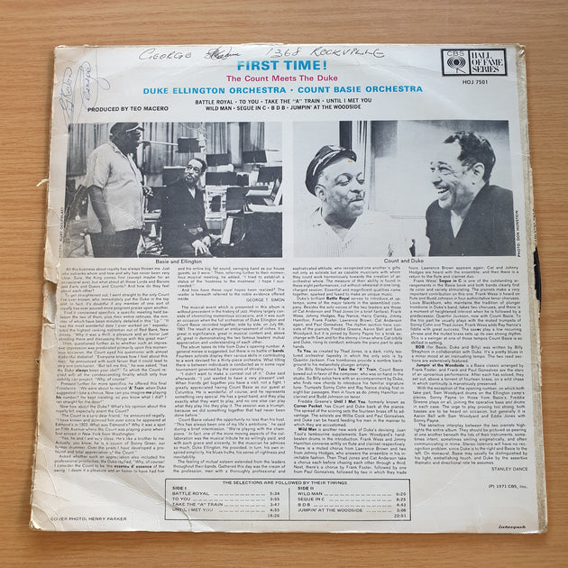 Duke Ellington And Count Basie – First Time! The Count Meets The Duke ...