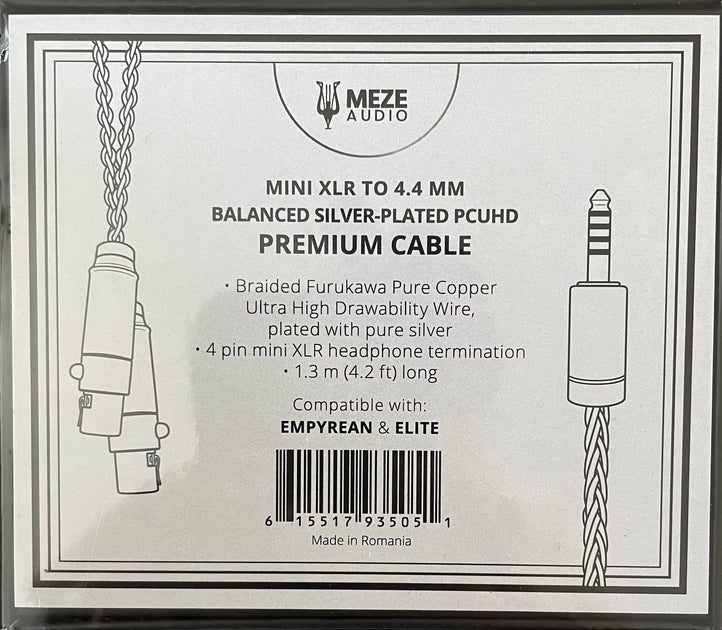 Meze Audio - Balanced 4.4mm Silver Plated PCUHD Premium cable for Empy ...