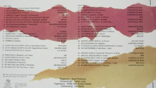 Boet Pretorius - 45 Treffers - Die Mooiste Liedtjies Deur Die Jare - V ...