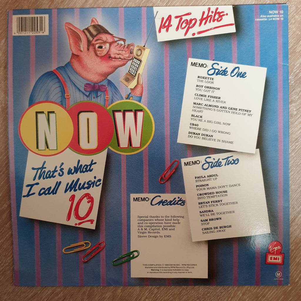 Now That's What I Call Music 10 - Vinyl LP Record - Opened - Good Qual ...