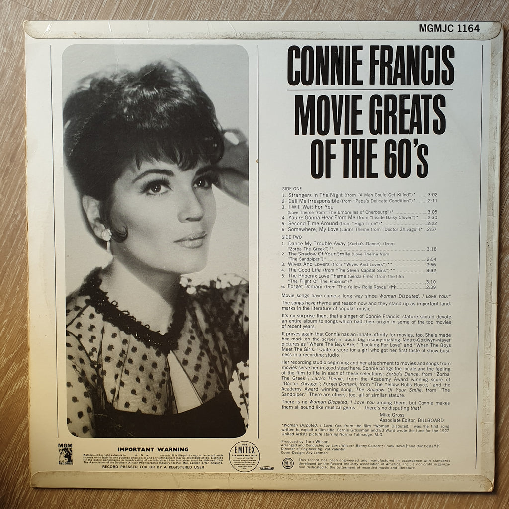 Connie Francis Movie Greats Of The 60s Store | emergencydentistry.com