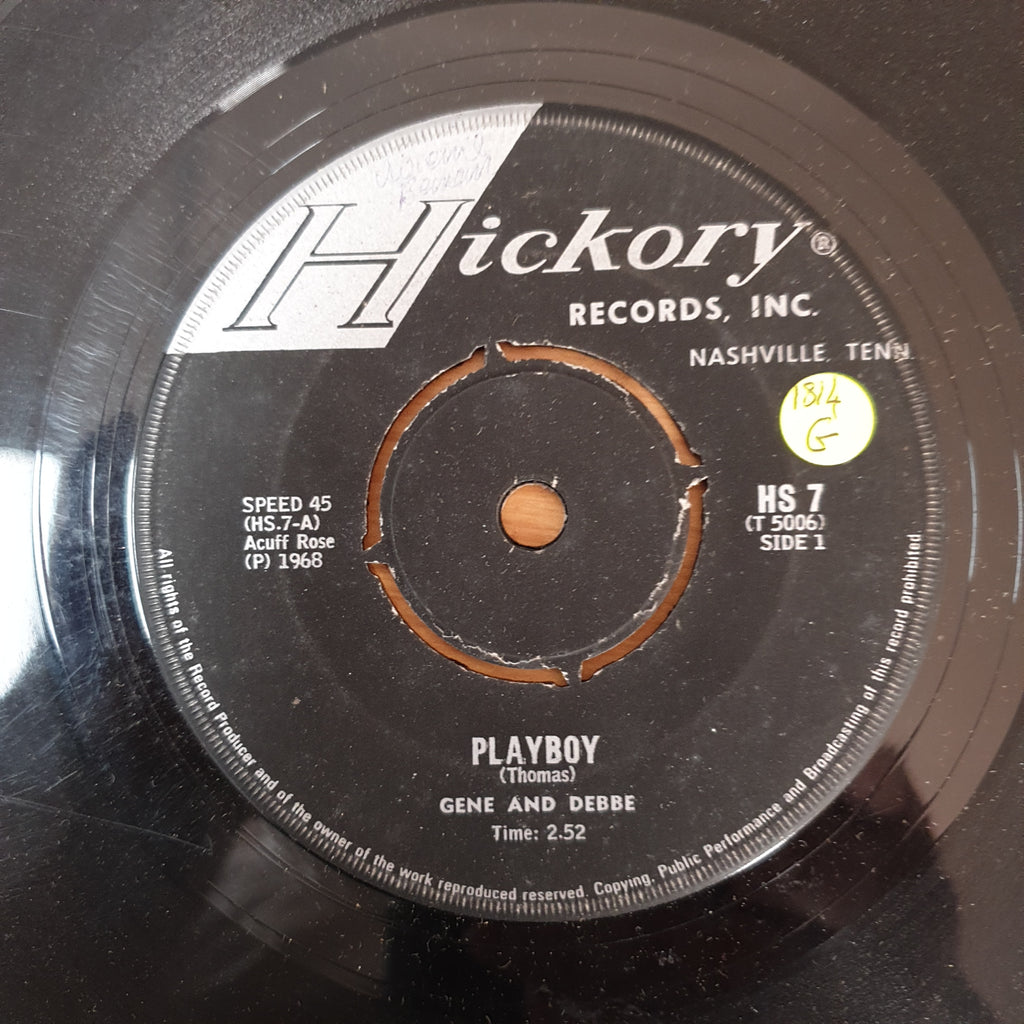 Gene And Debbe ‎– Playboy - Vinyl 7" Record - Good Quality (G) – C-Plan ...