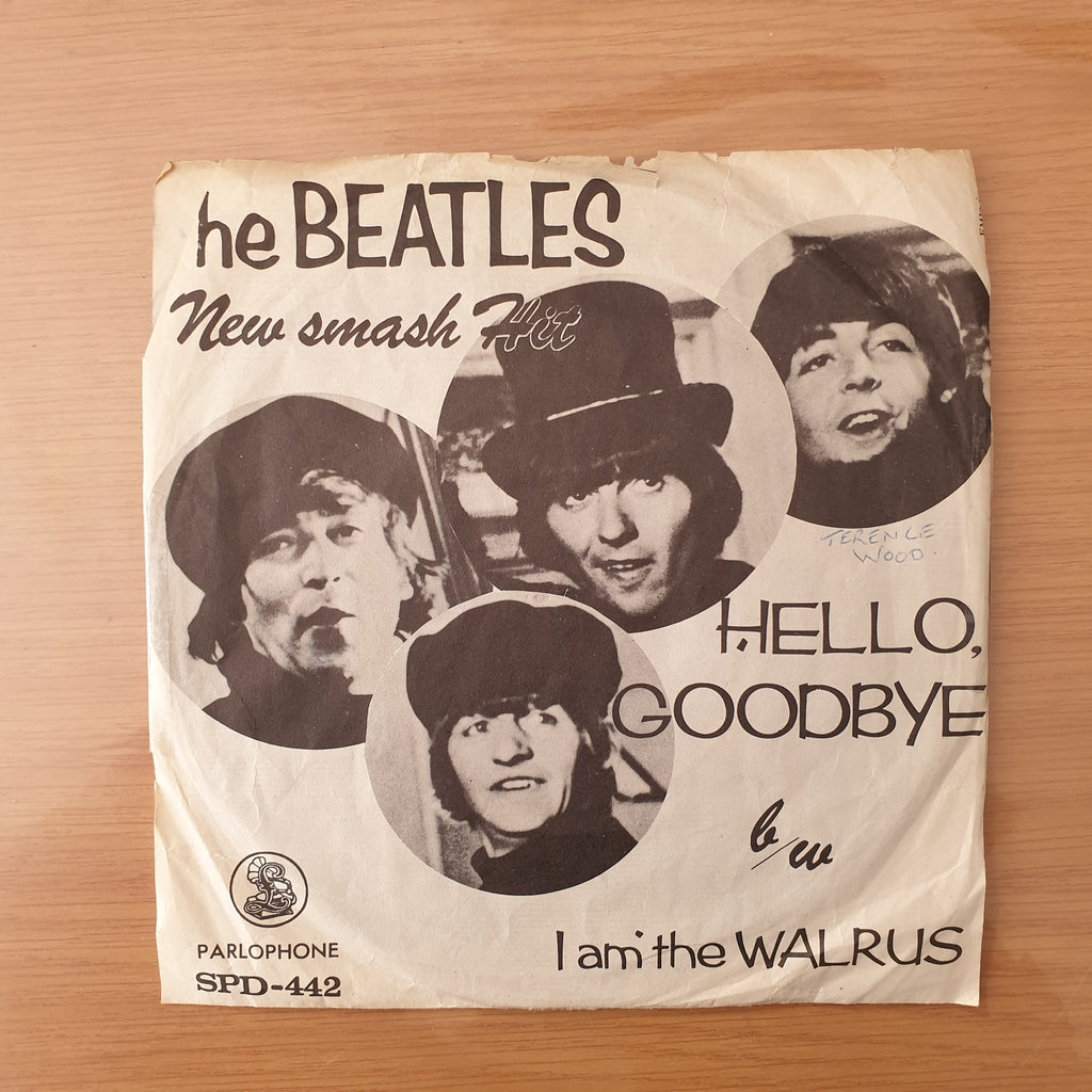 The Beatles – Hello, Goodbye - Vinyl 7" Record - Very-Good Quality (VG ...