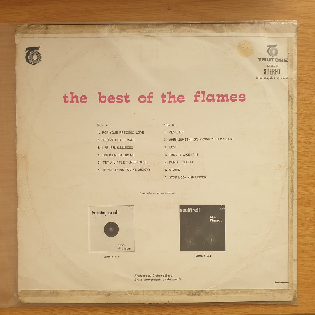 Flames - Best Of The Flames - Vinyl LP Record - Very-Good- Quality (VG ...