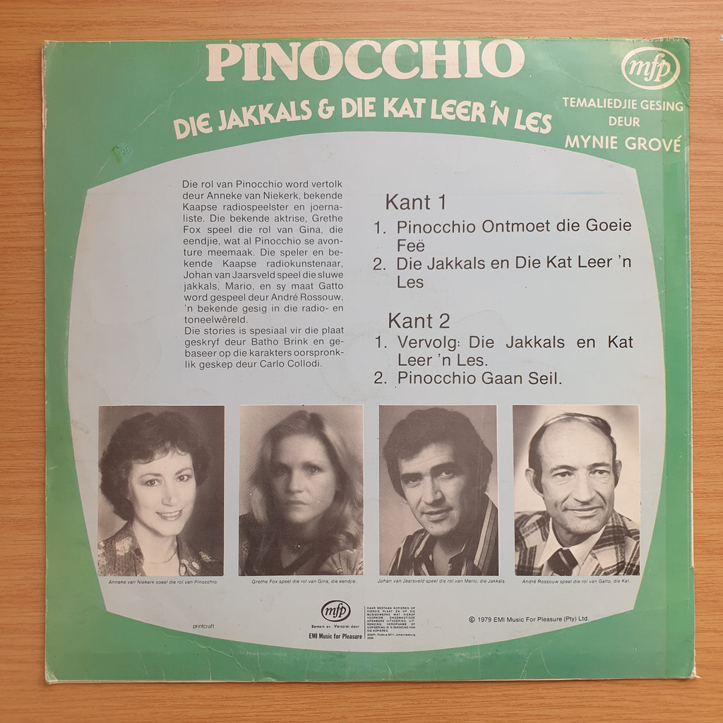 Pinocchio (Afrikaans) - Die Jakkals & Die Kat Leer 'n Les - Vinyl LP R ...