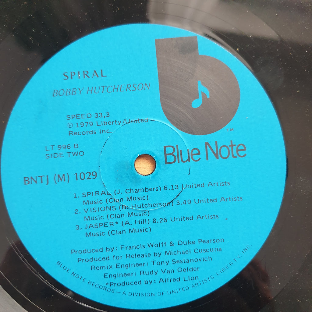 Bobby Hutcherson – Spiral (Blue Note) - Vinyl LP Record - Very-Good+ Q ...