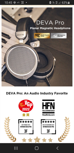 HiFiMan - Deva Pro Wired - Audiophile Planar Magnetic Wired Version He ...